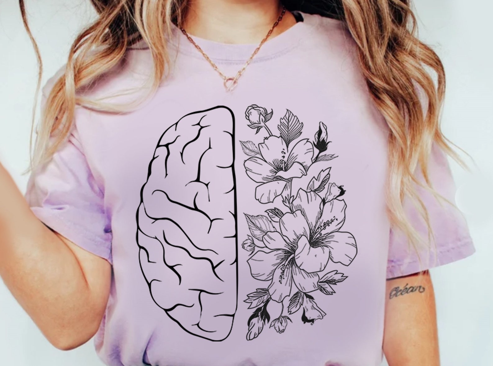 Floral Brain SVG Blooming Brain Svg Floral Brain Svg - Etsy