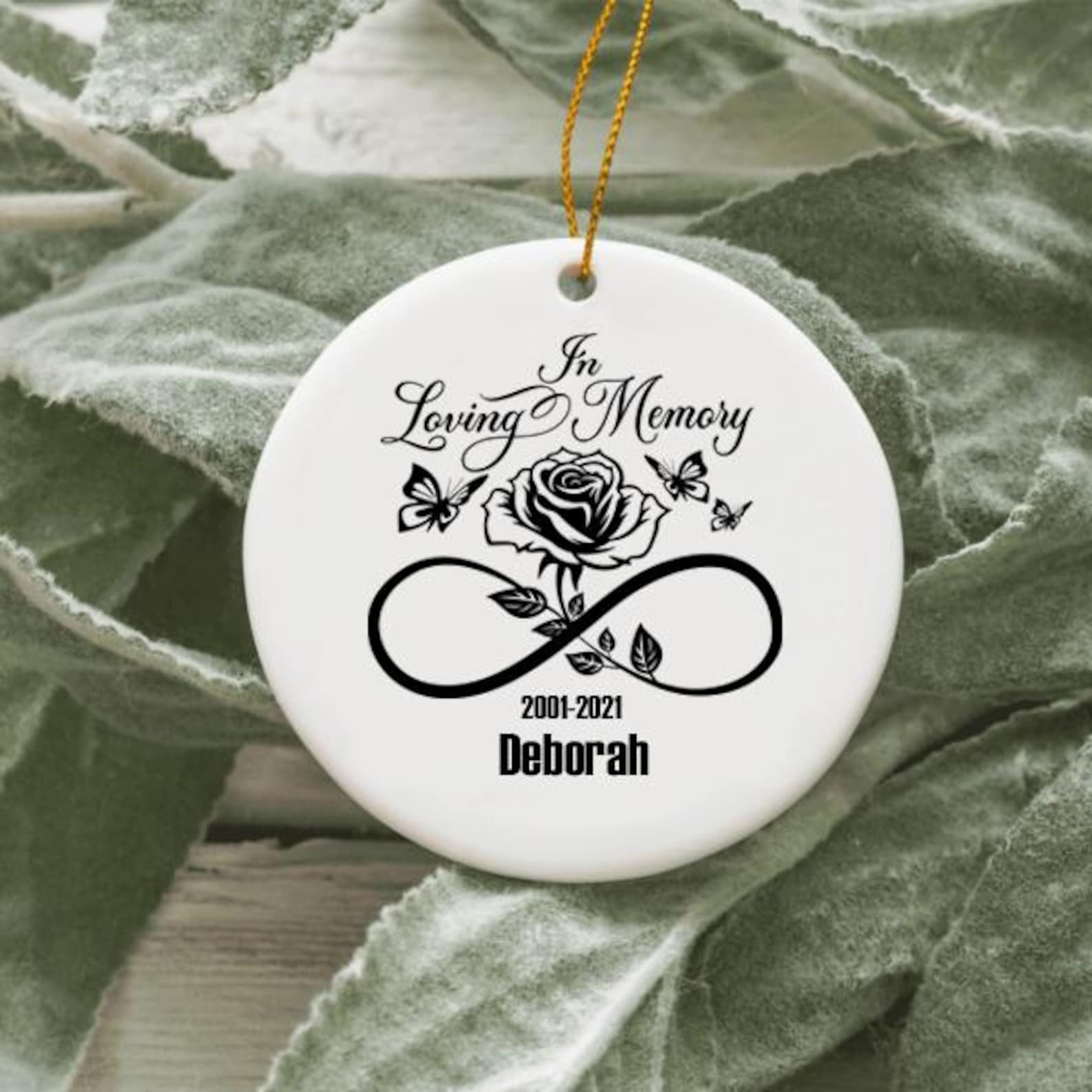 Memorial Rose Infinity SVG: in Loving Memory Design (digital Download ...