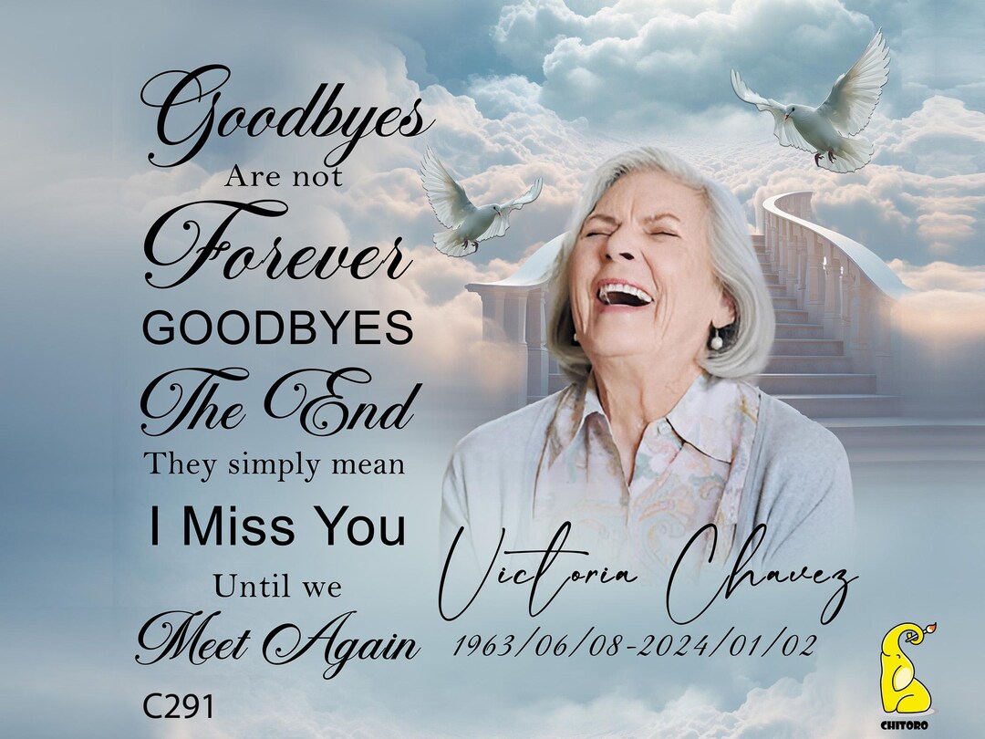 Memorial PNG: Editable Remembrance Template (digital Download) - Etsy