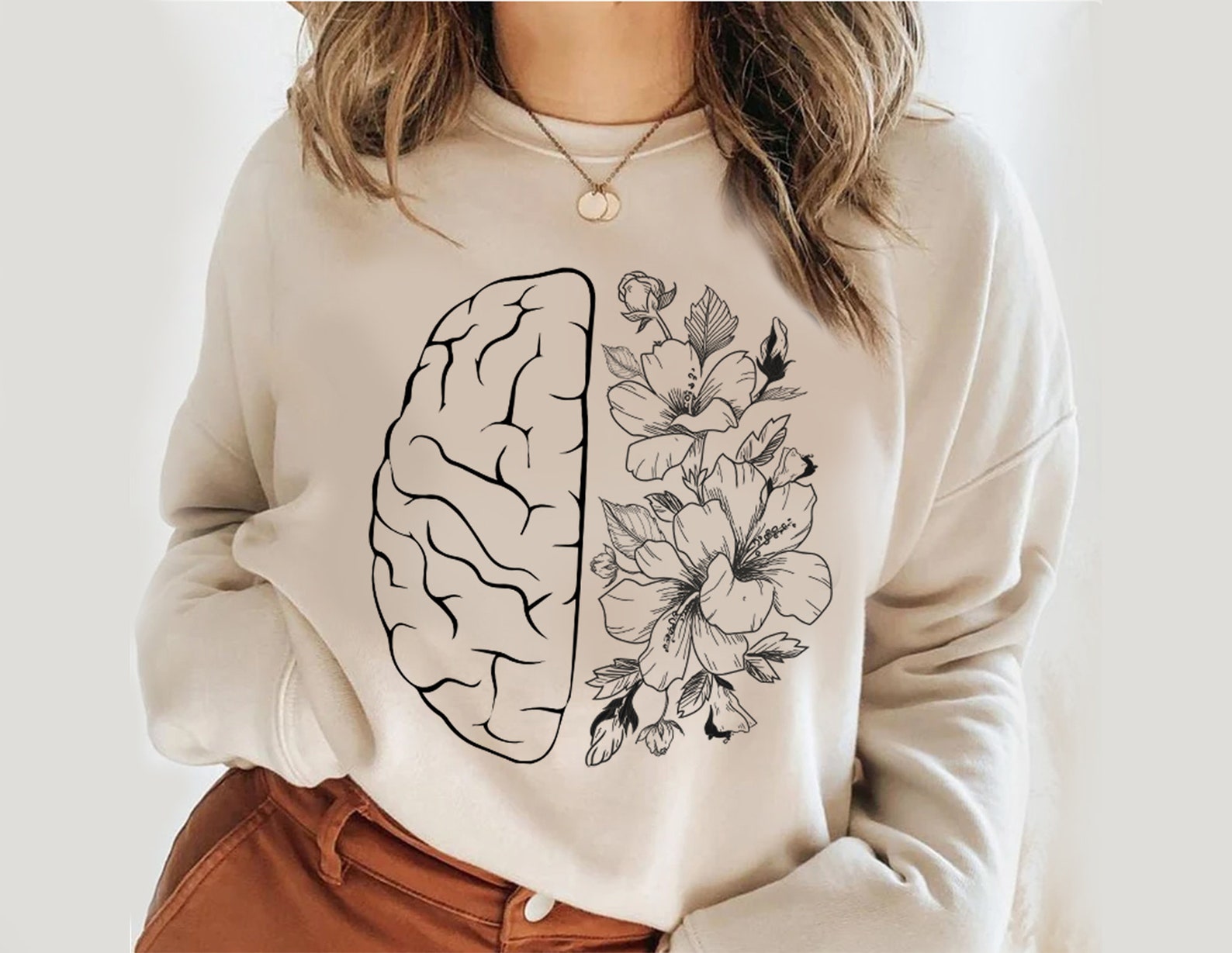 Floral Brain SVG Blooming Brain Svg Floral Brain Svg - Etsy