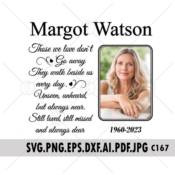 Memorial Poem Svg - Etsy