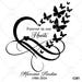 Butterfly Heart Memorial SVG PNG: Forever in Our Hearts Design (digital ...