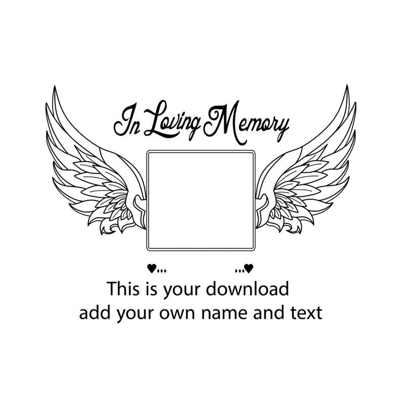 In Loving Memory Svg Memorial Svg Rip Svg in Loving Memory - Etsy