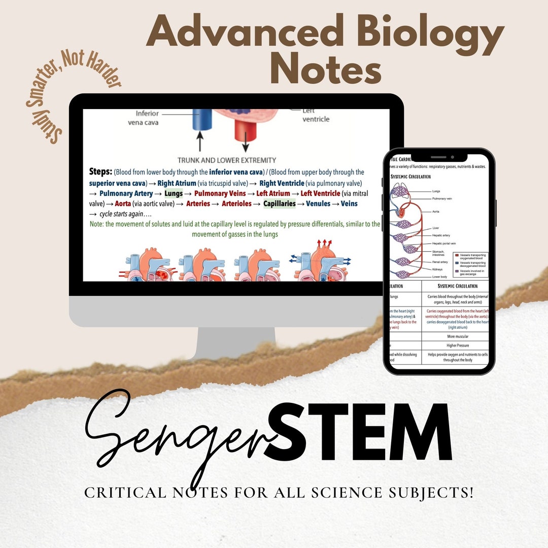 AP Biology Notes (40% OFF!) - Advanced Topics Bundle (~100 Pages!) - Etsy