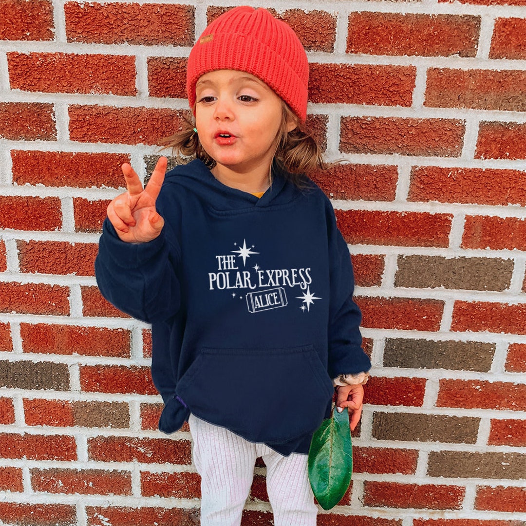 The Polar Express Personalised Kids Hoodie - Etsy