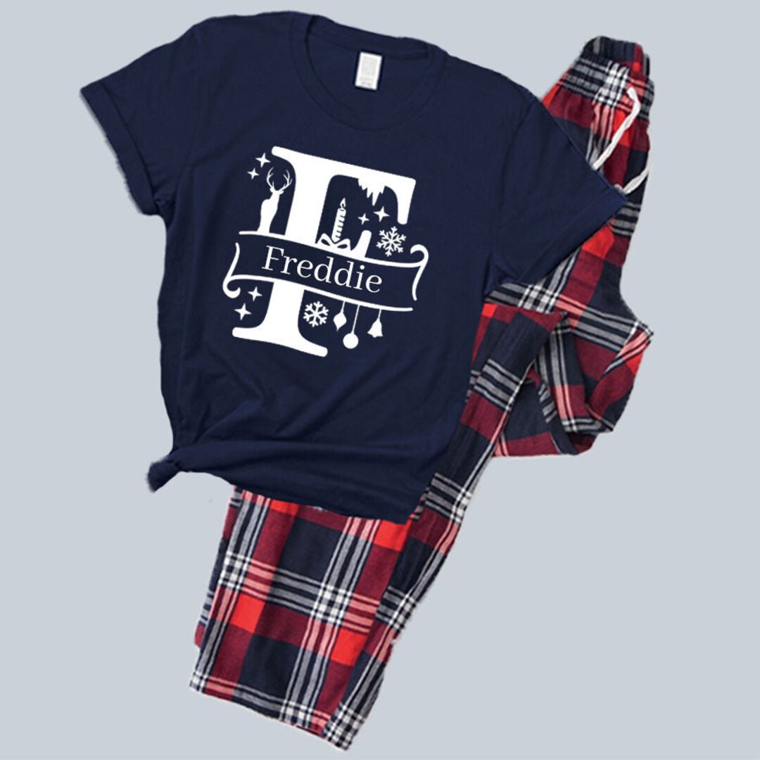 Yuletide Personalised Letter Christmas Pyjamas - Etsy