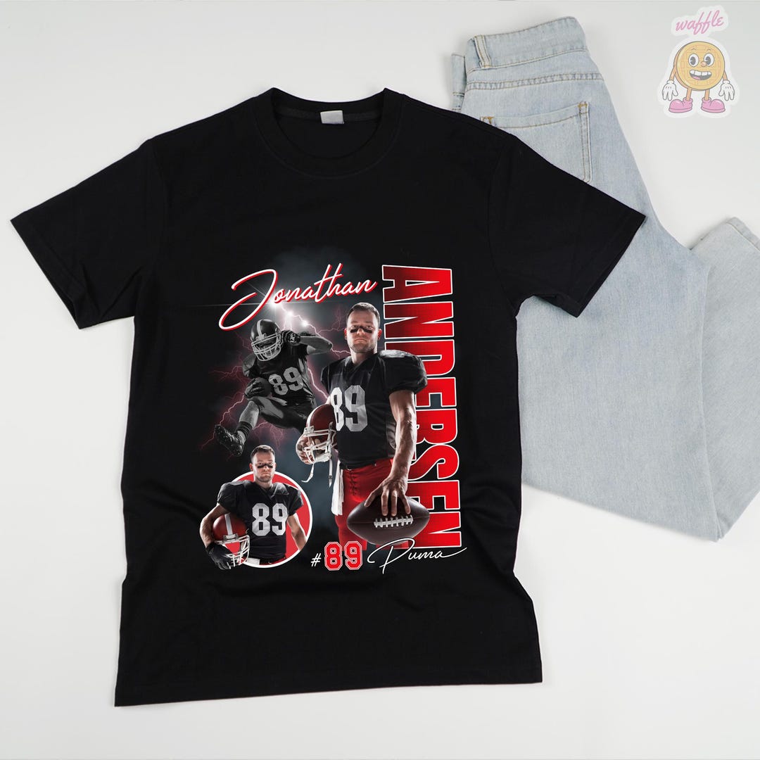 Custom Football T-shirt With Photo, Custom Player Shirt, Custom ...