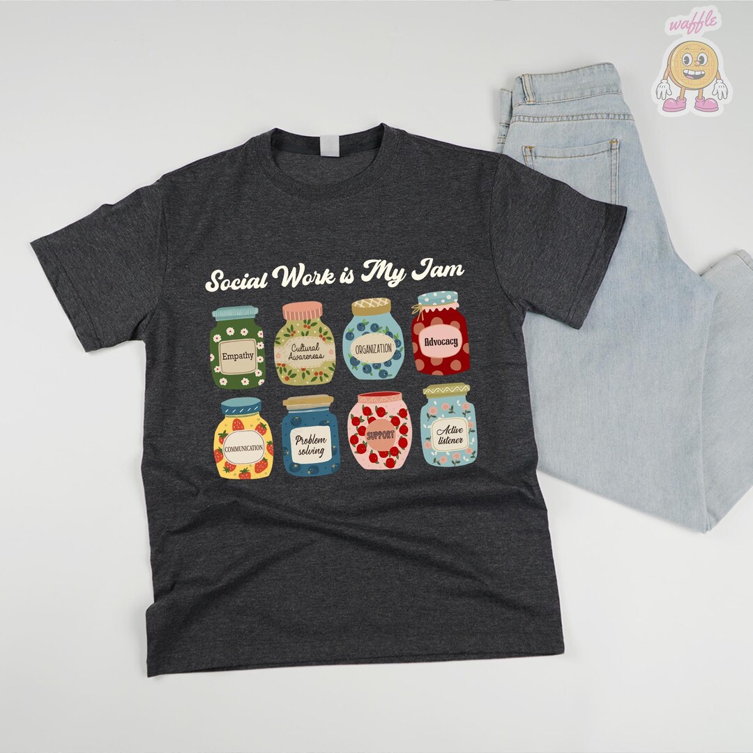 Social Work is My Jam Shirt, Social Worker Shirt, Social Worker Gift ...
