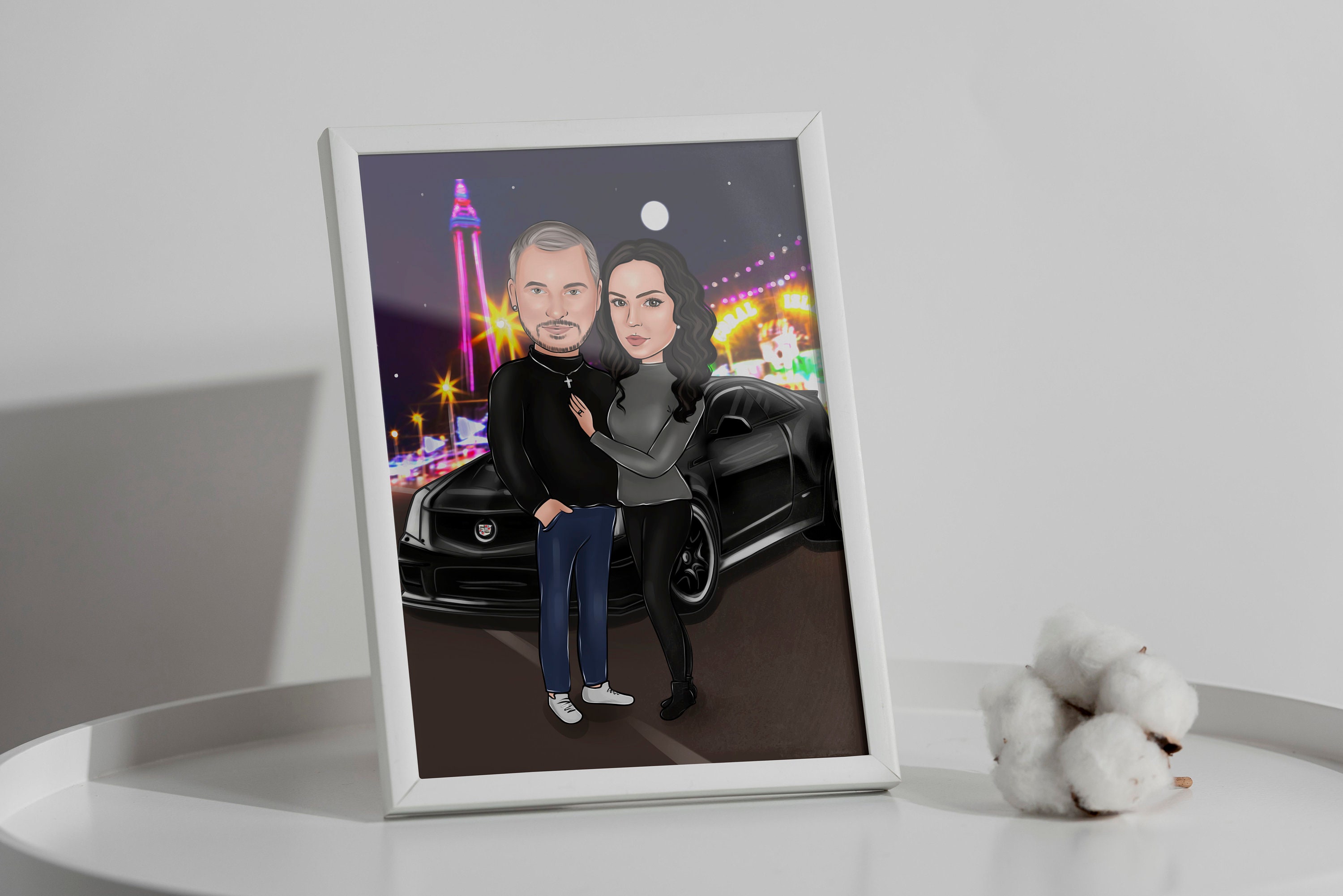 Custom Portrait for Car Lover Custom Car Drawing Portrait - Etsy Australia