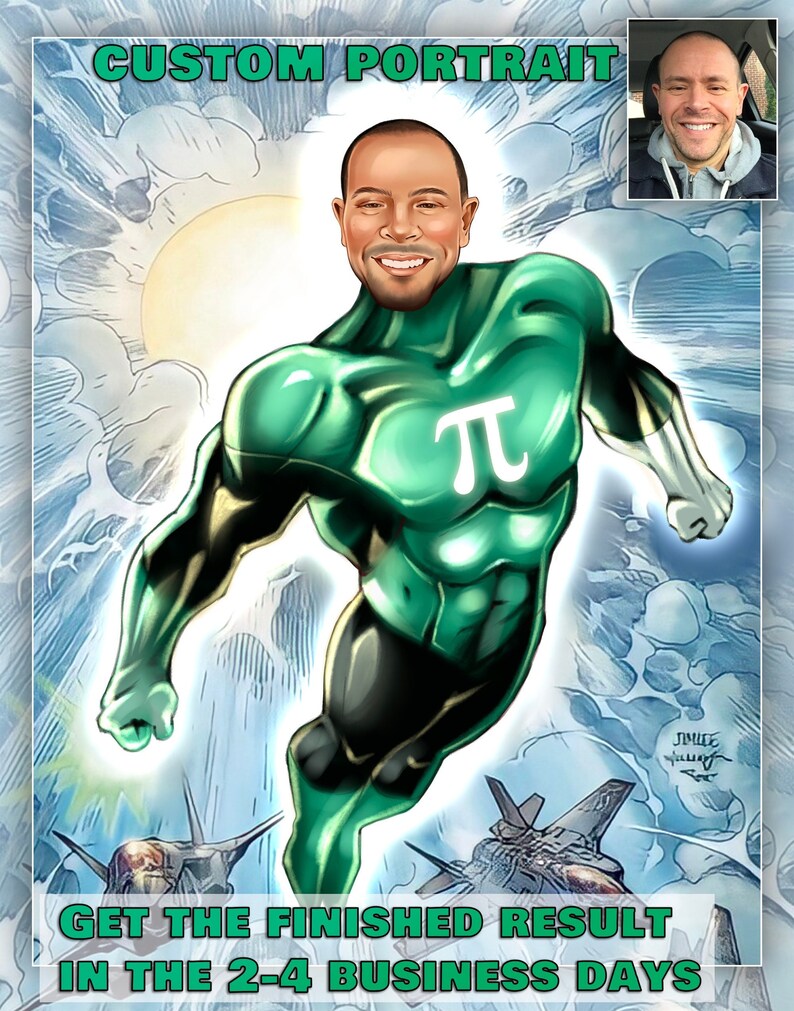 Custom Superhero Portrait From Photo Superhero Portrait for - Etsy