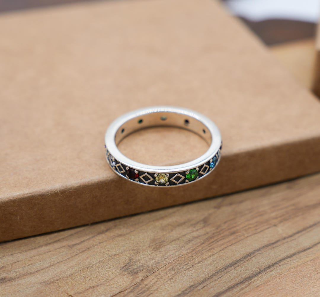 925 Sterling Silver Choshen Ring, 12 Tribes of Israel Ring, Judaica ...