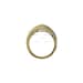 18K Solid Gold Moissanite Bombe Style Ring Diamond Dome Ring Antique ...