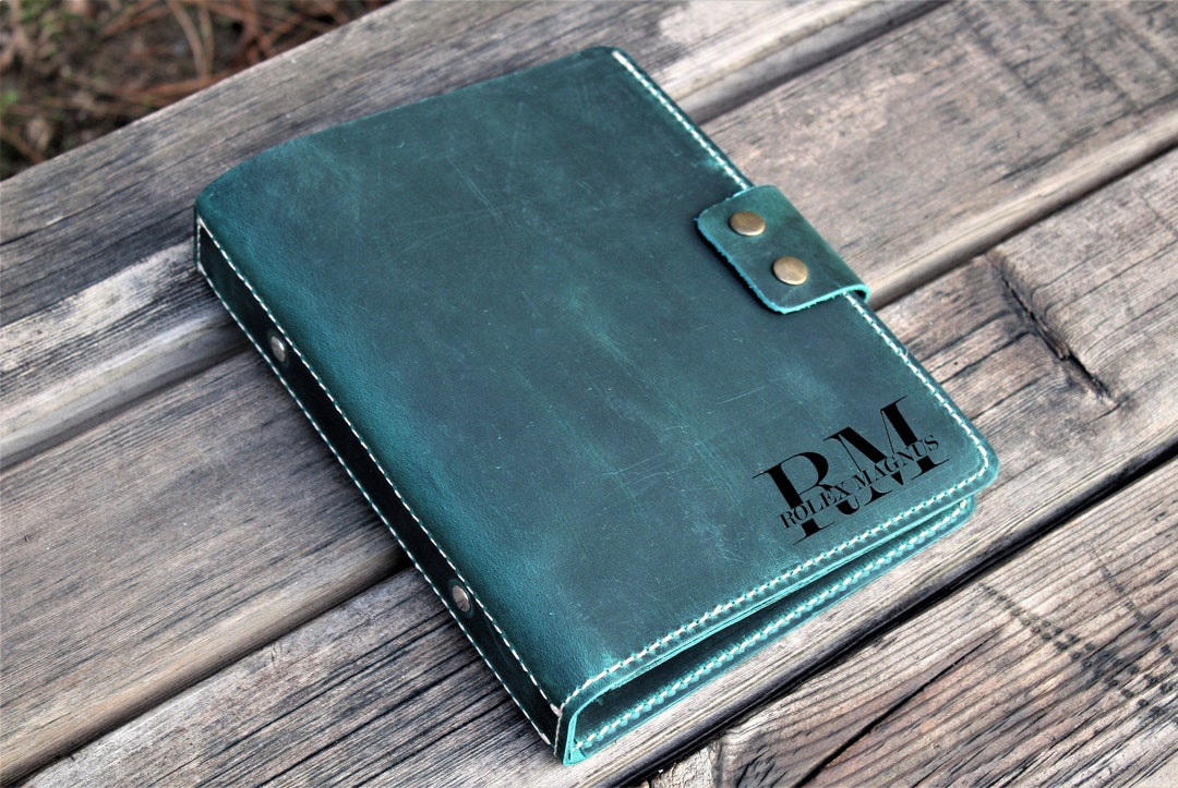 Personalized Leather Portfolio With Binder Rings: Monogrammed A5 Journal - Etsy