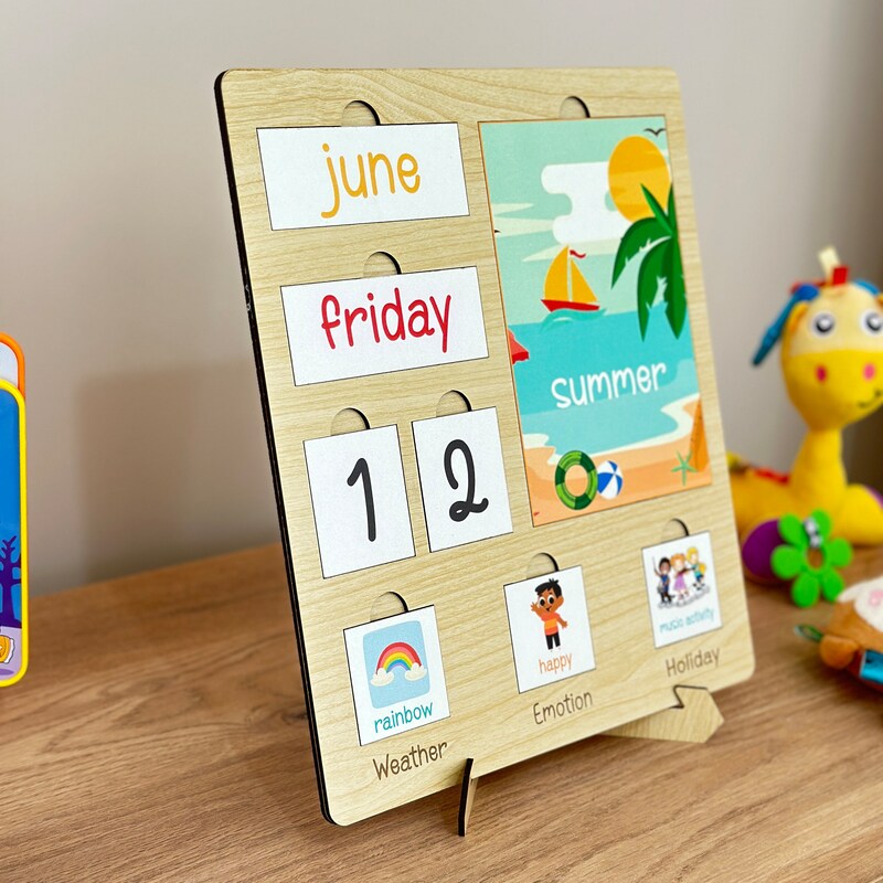 Montessori Calendar - Etsy