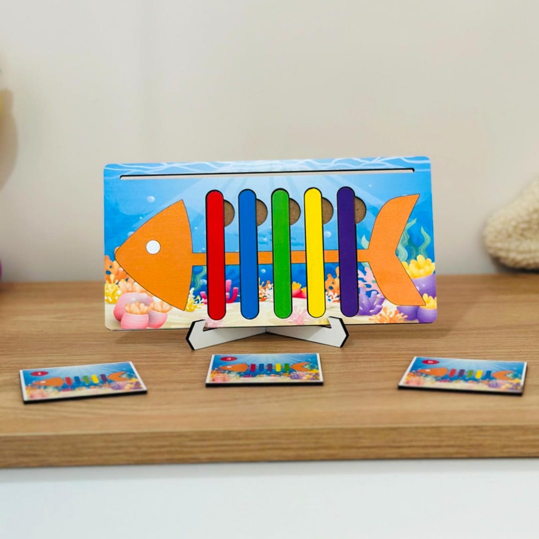 Personalized Wooden Fish Puzzle Toy,birthday Gift, Toddler Gift, 2nd ...