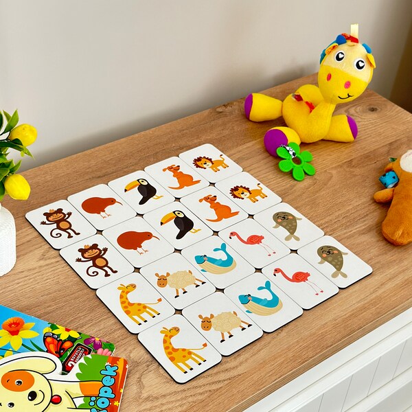 Animal Memory Game - Etsy