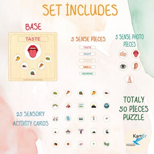 Five Senses Learning Board Five Senses Sorting Activity, 5 Senses ...