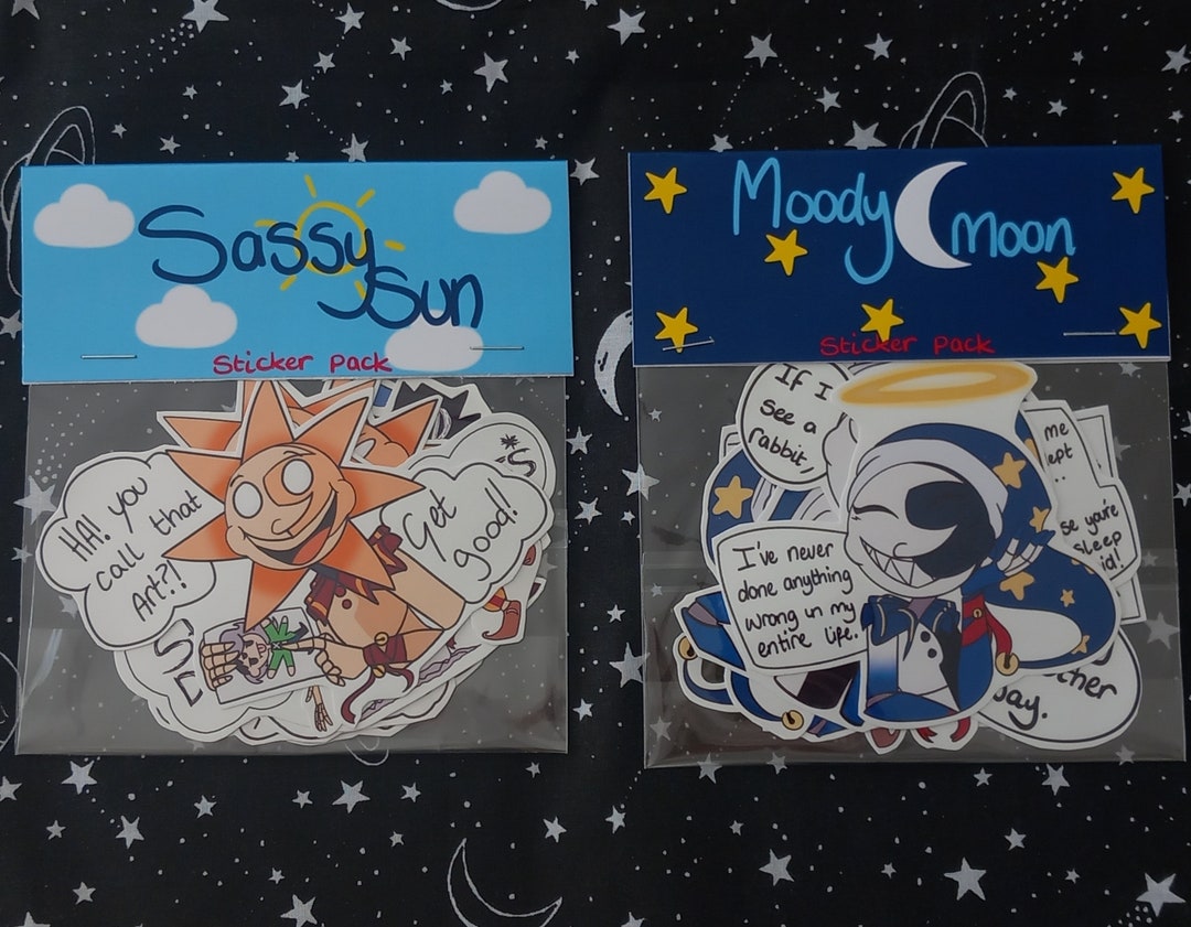 Sun and Moon Sticker Packs - Etsy