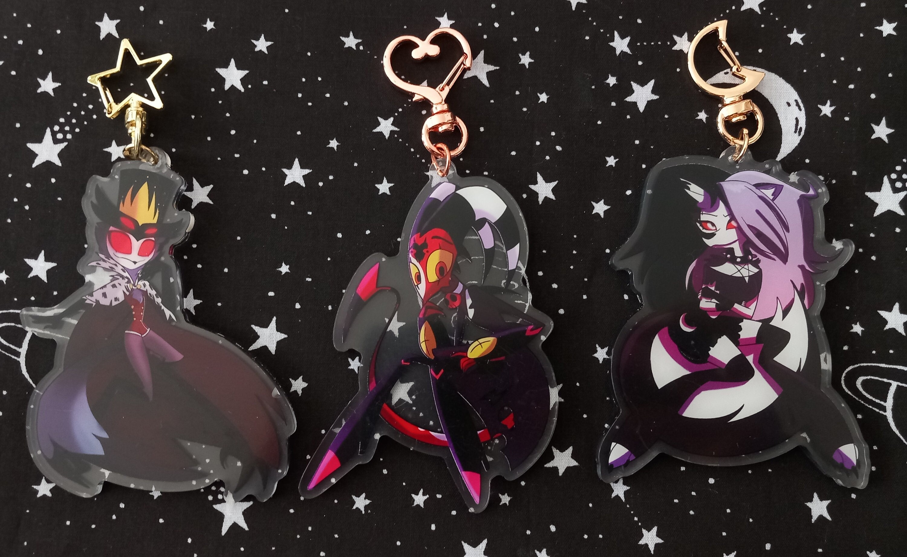 Helluva Boss blitzo Stolas Loona Keychains - Etsy UK