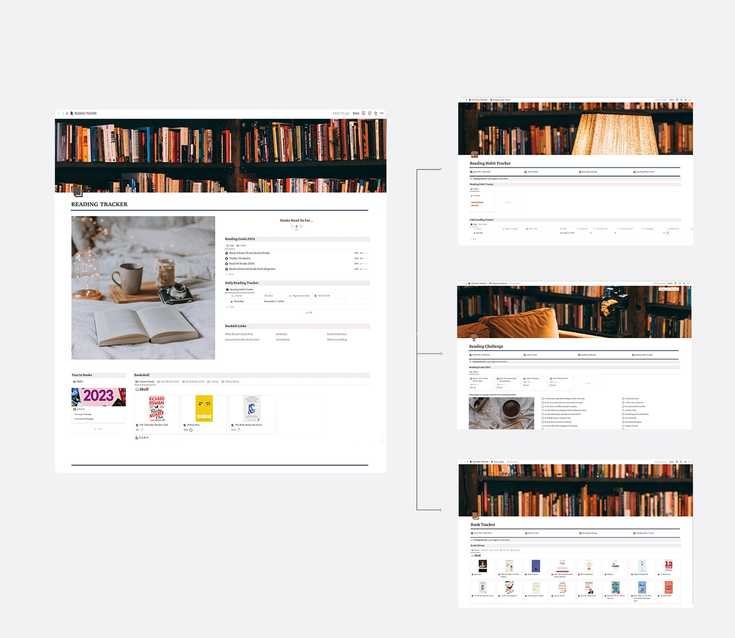 Ultimate Notion Reading Tracker Notion Book Dashboard, Notion Reading ...
