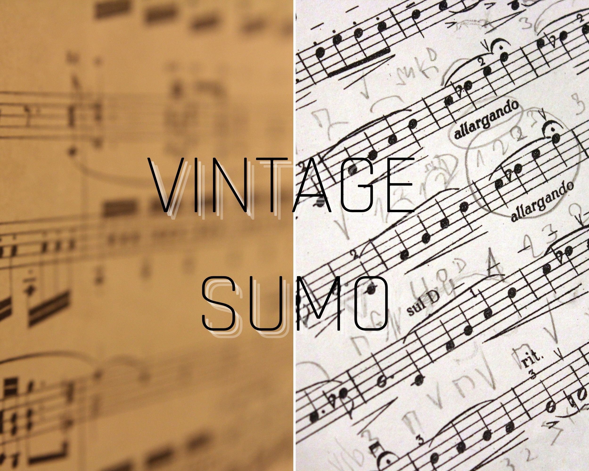 Music Digital Paper Vintage Sheet Music Scrapbook Papers Old - Etsy