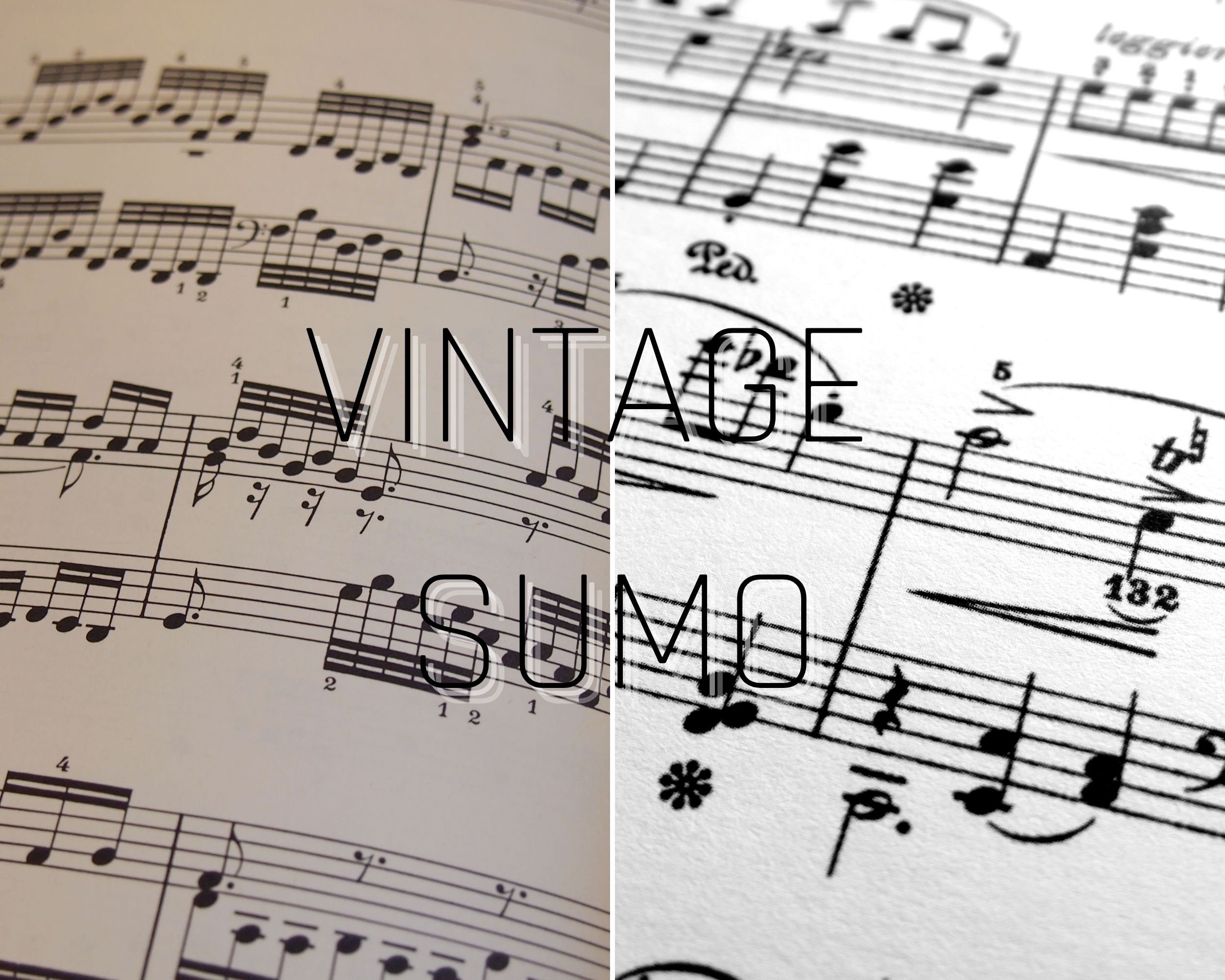 Music Digital Paper Vintage Sheet Music Scrapbook Papers Old - Etsy