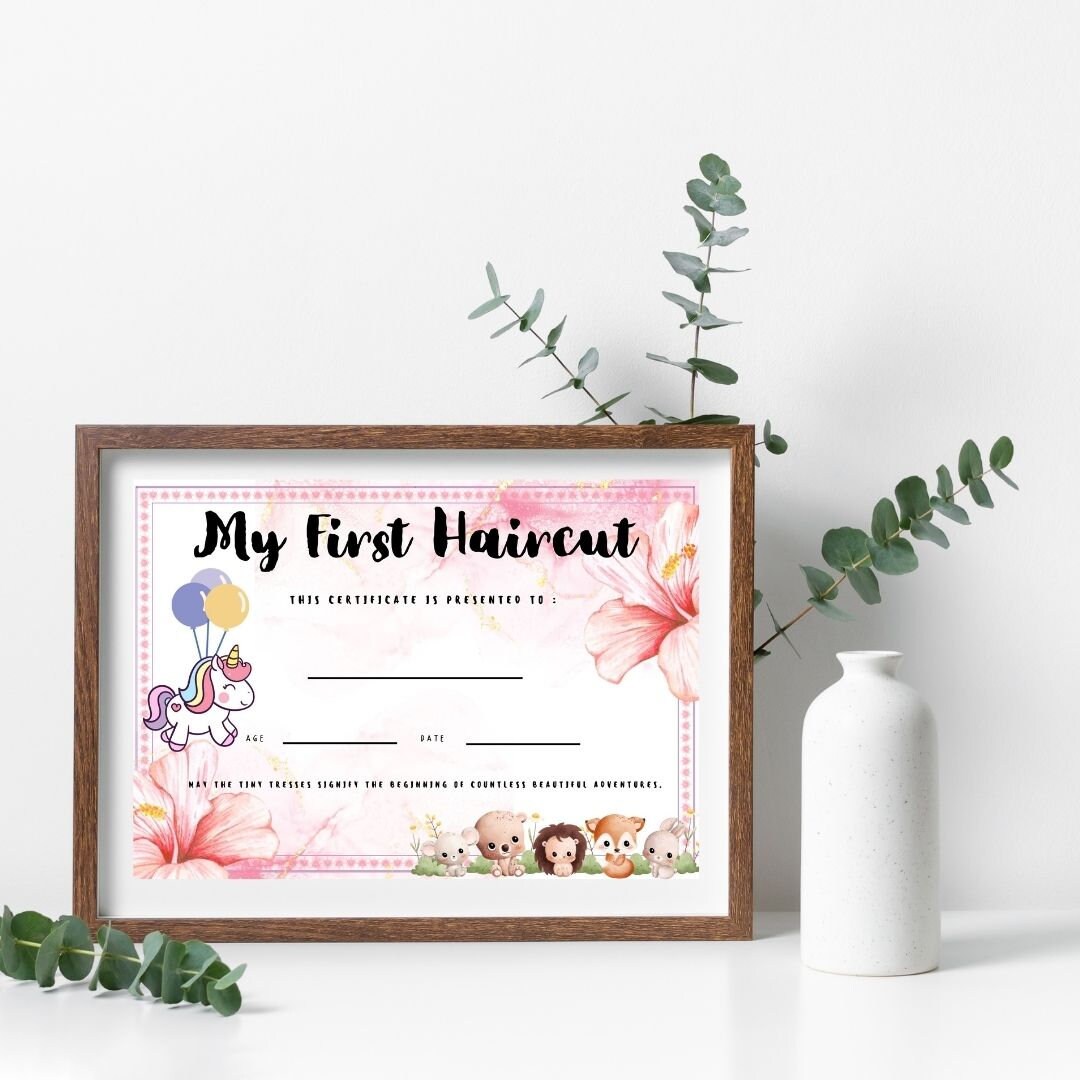 Best Hair Award Free Printable - FREE Printables First Haircut ...