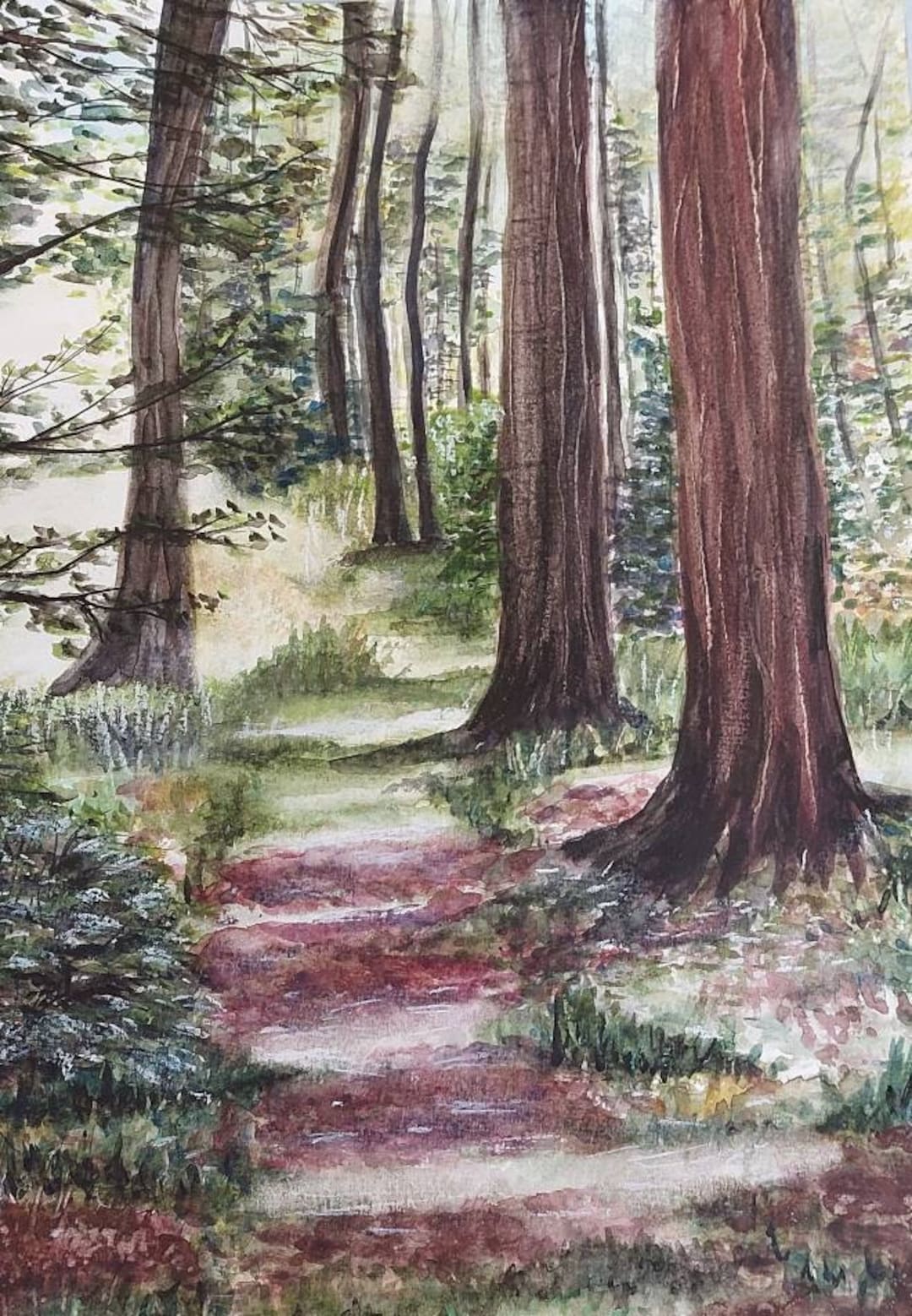 Longleat Forest Art Print, From My Original Watercolour Painting of the ...