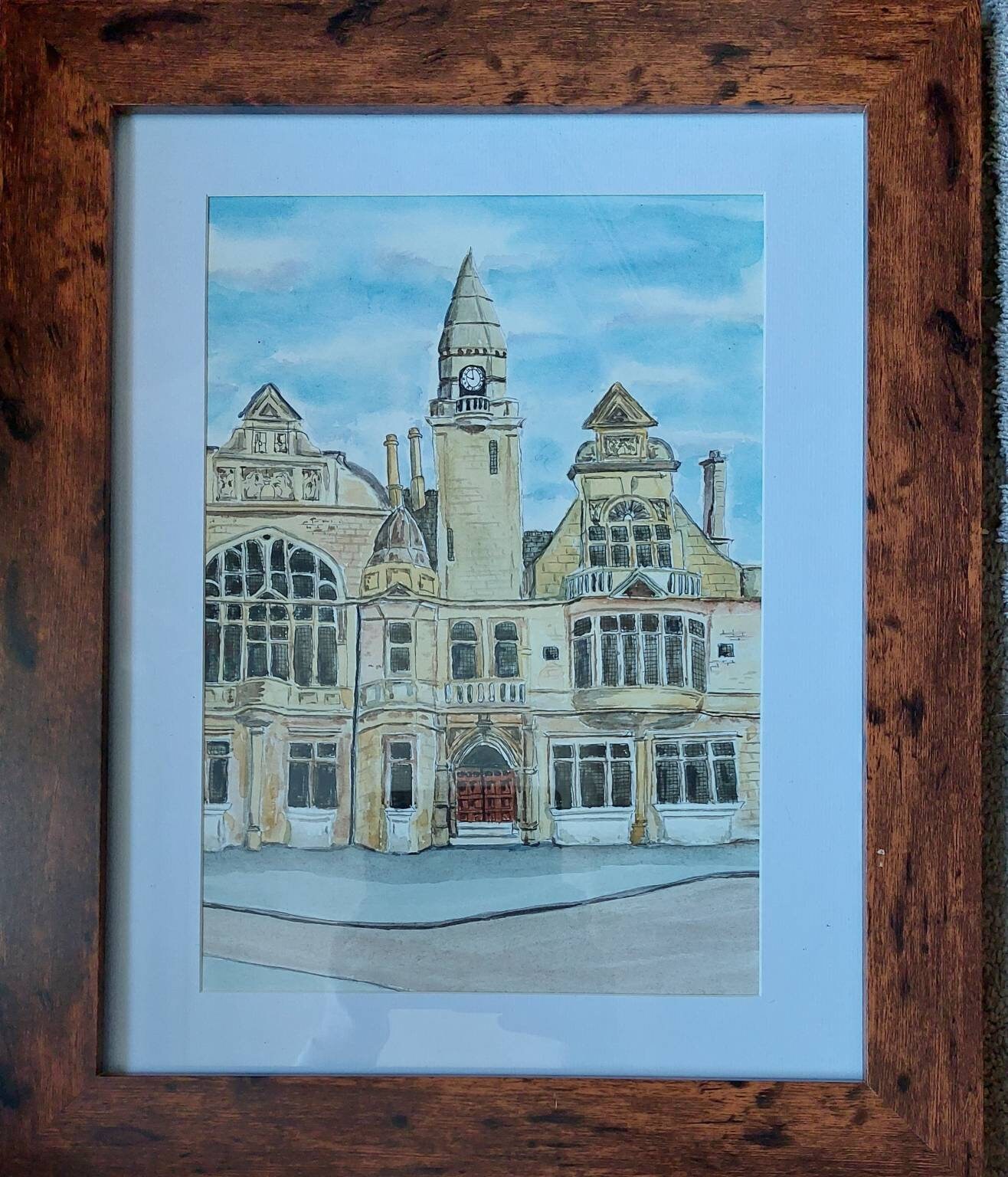 Trowbridge, Town Hall, Art Print , From My Original, Watercolour ...