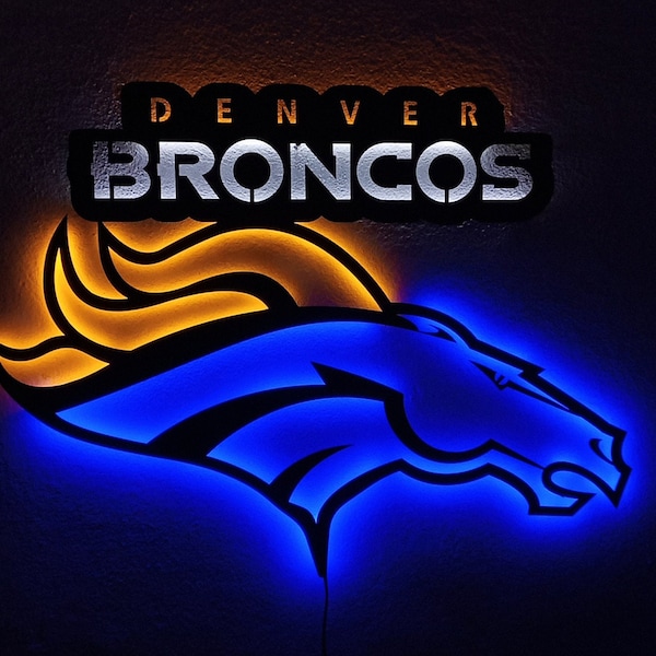 Denver Broncos Sign - Etsy