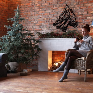 Fireplace Barbecue Metal Sign , Fireplace Barbecue Metal Ornament - Etsy