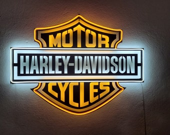Harley Davidson Sign Neon - Etsy