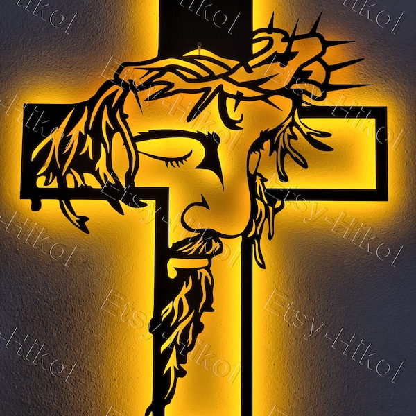 Jesus Cross Metal Art - Etsy