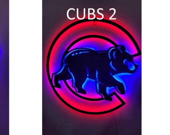 Metal Chicago Cubs Sign - Etsy