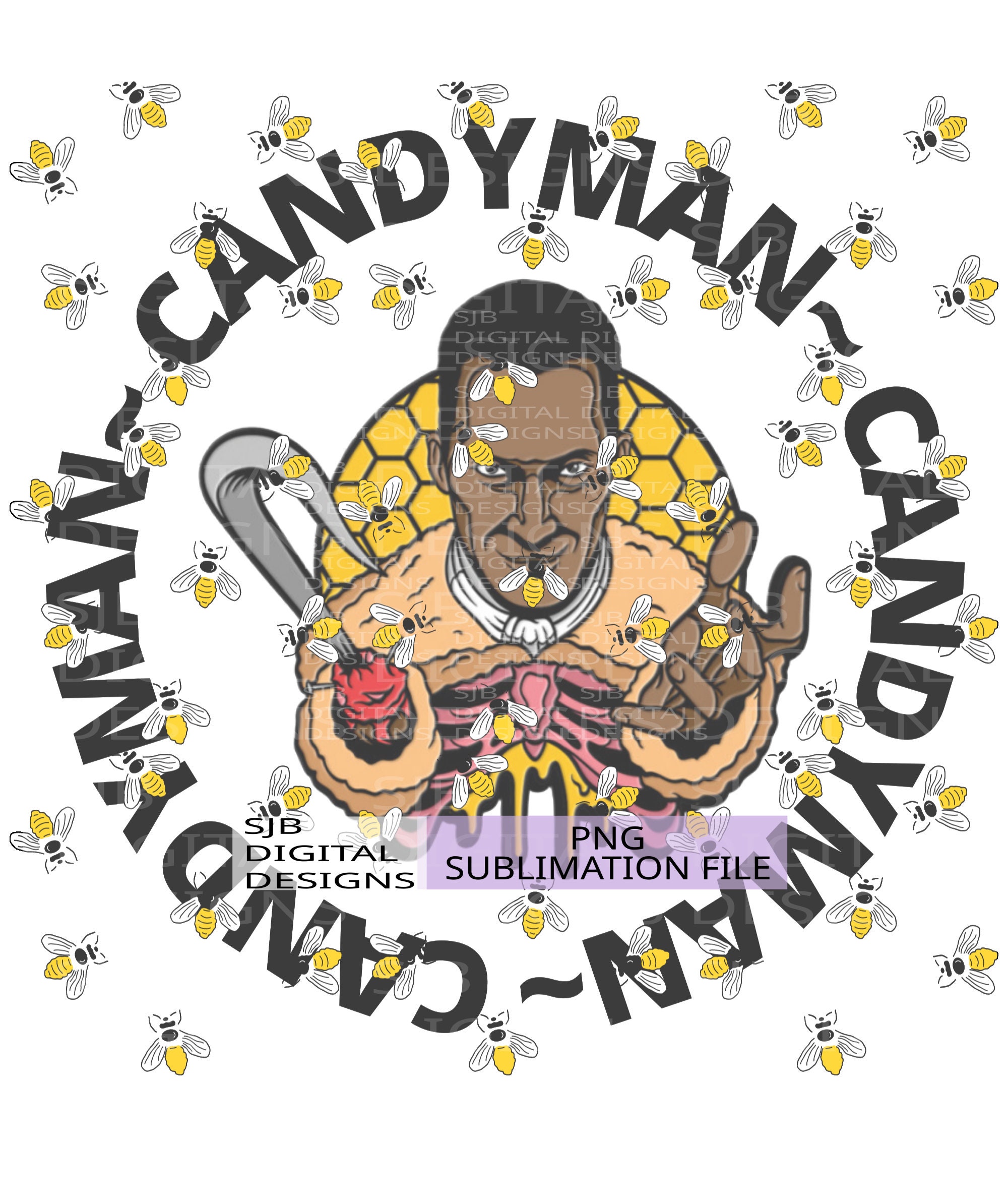 Candyman PNG Horror Sublimación de película PNG Halloween - Etsy España