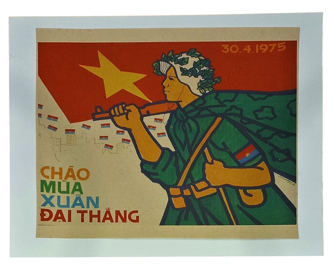 Vintage Vietnam War Poster Propaganda - the Historic Spring Victory ...