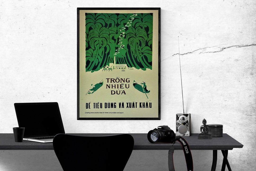 Vietnam Poster Propaganda - the Government Encourage People to Growing ...