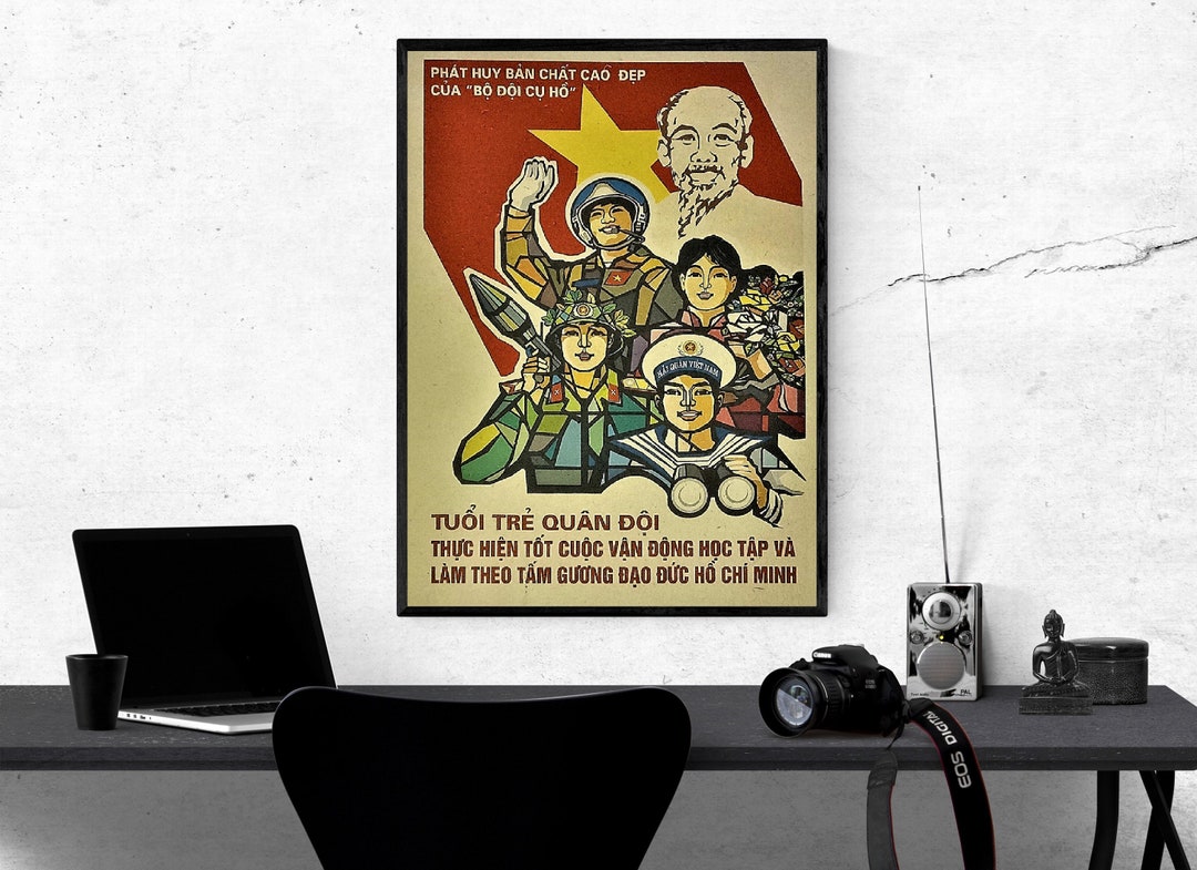 Vietnam Poster War Propaganda - Army Youth Carry Out the Movement of ...