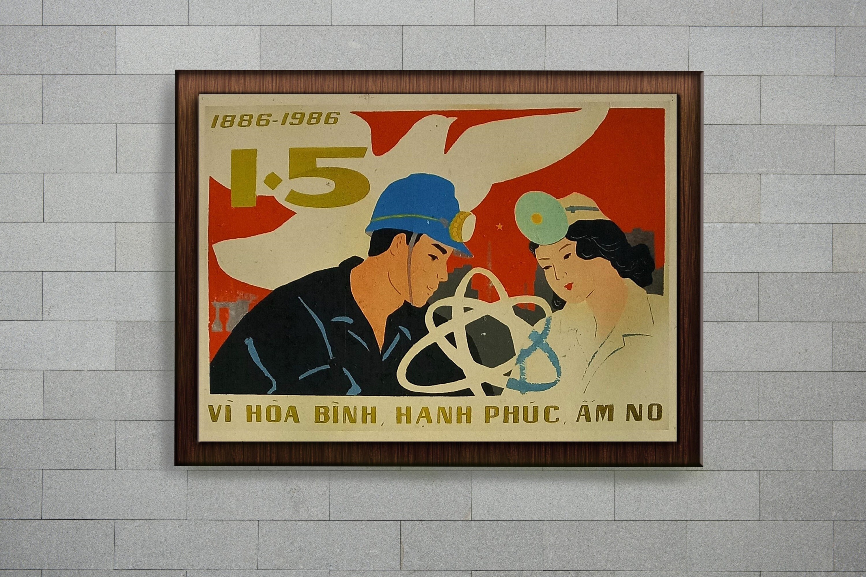 Vintage Vietnam War Poster Propaganda 100 Year Anniversary Peace ...