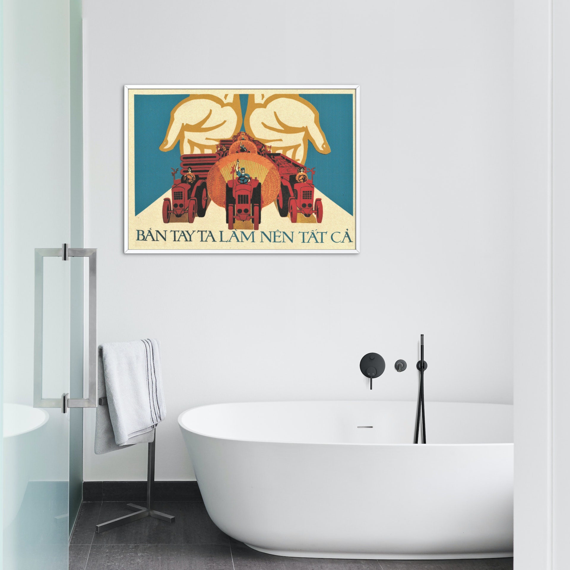 Old Rice Paper Vietnam War Poster Propaganda Our Hands Can - Etsy