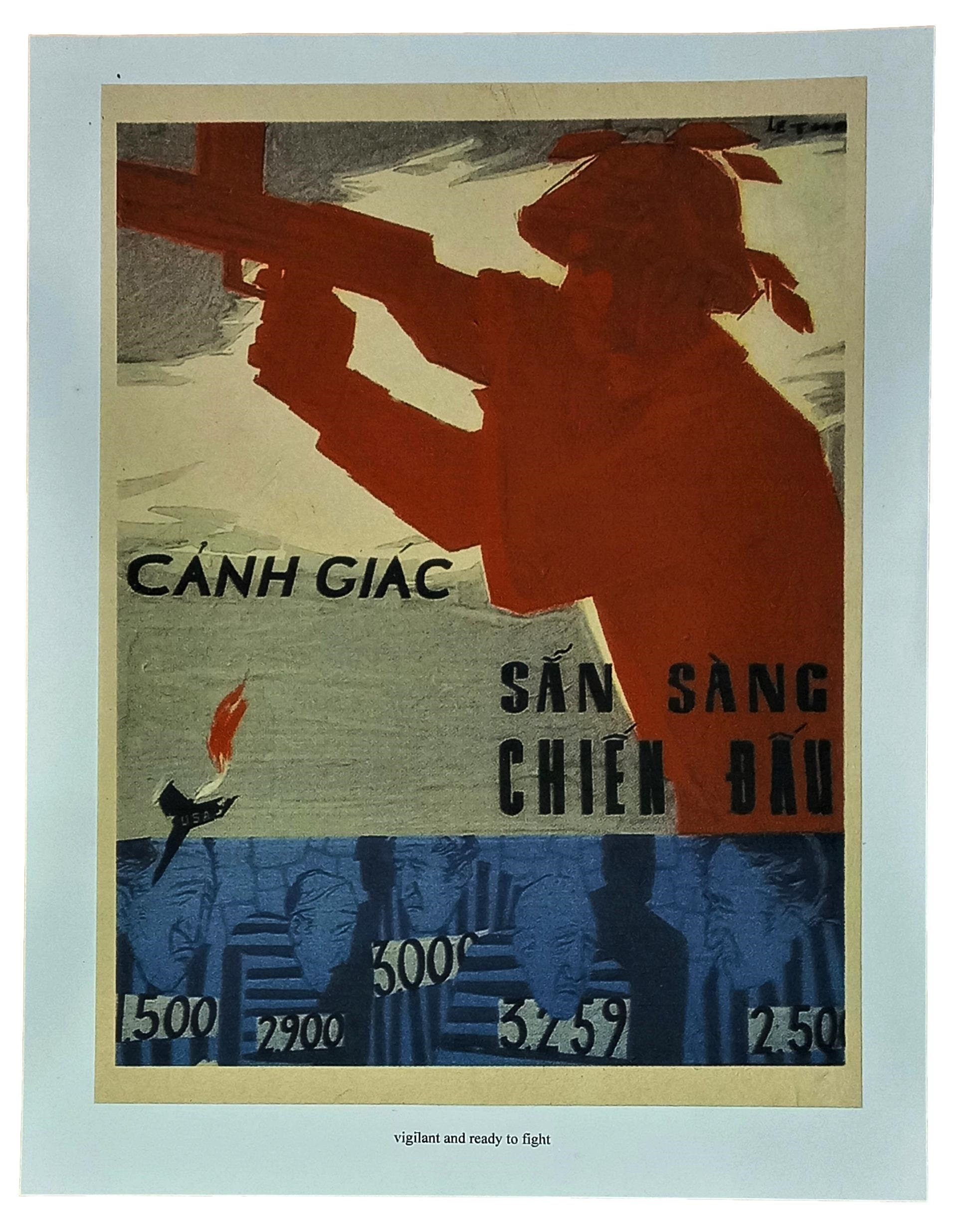 Vietnam War Poster - Vietnamese Soldiers Are Vigilant and Ready to ...