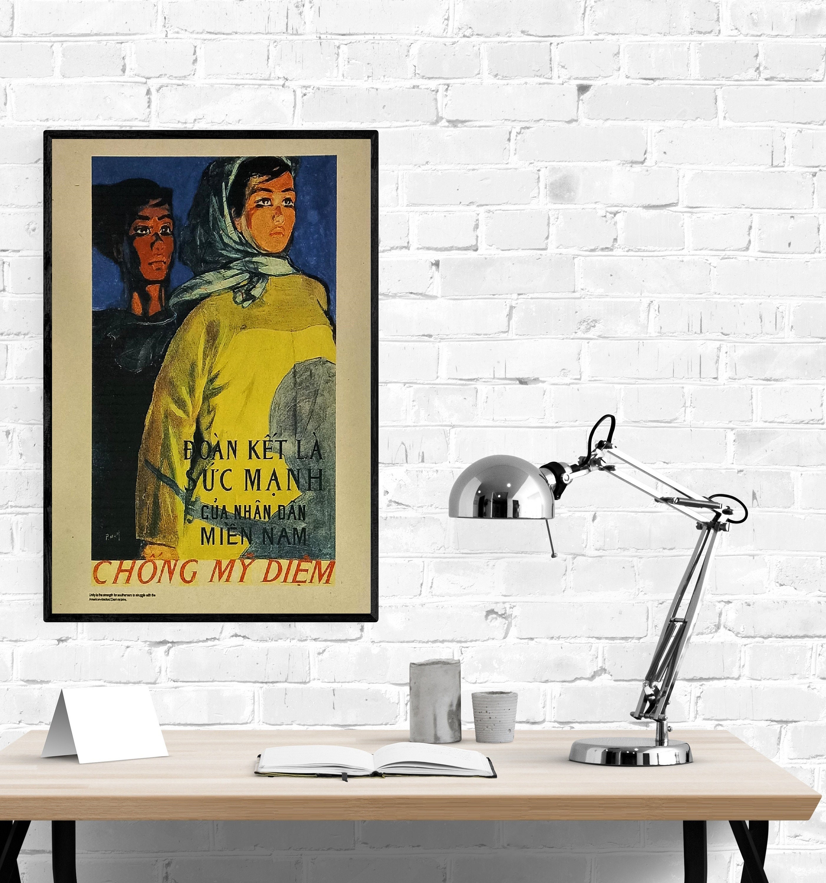 Vintage Vietnam War Poster Propaganda Unity is Strength - Etsy