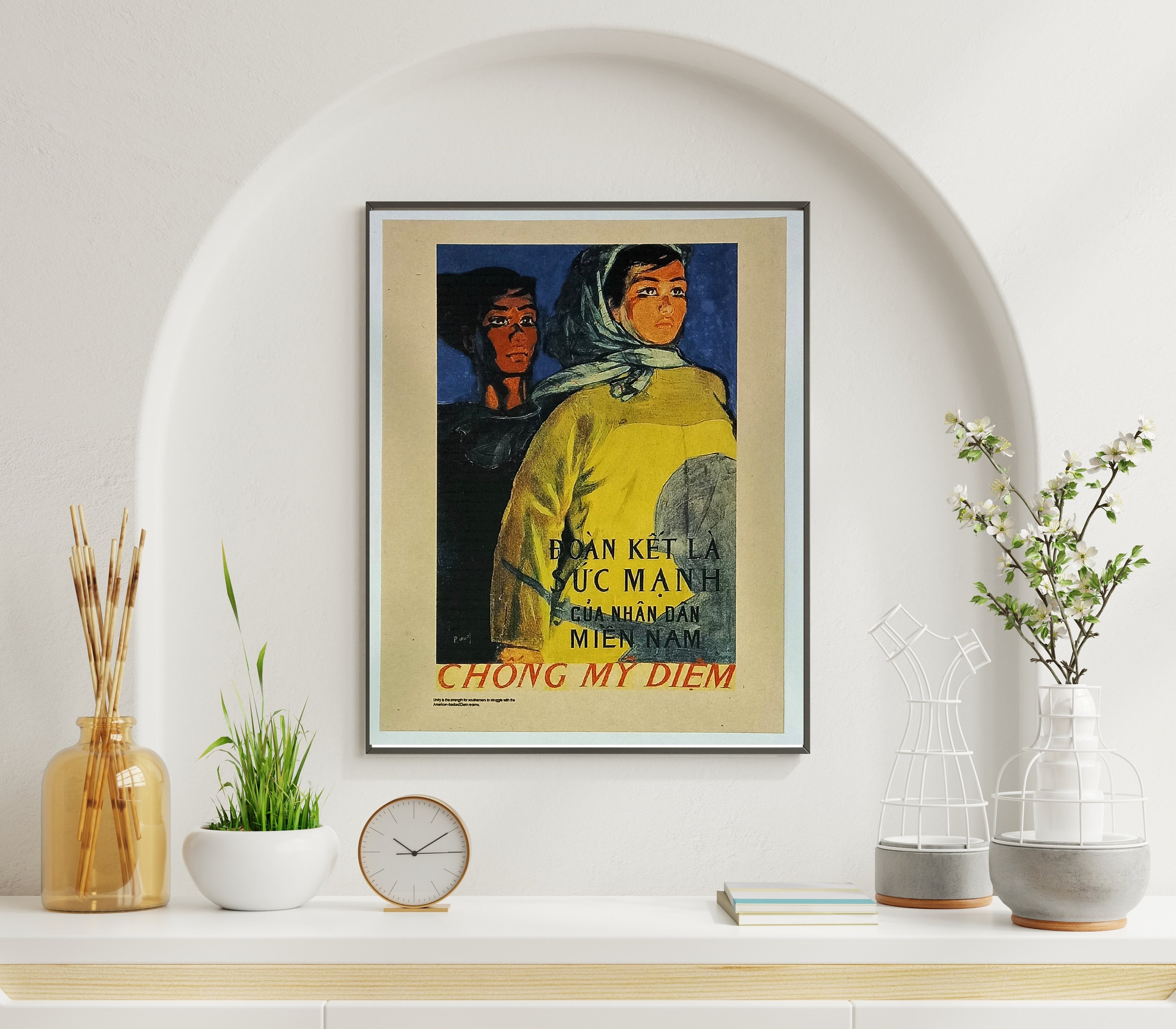 Vintage Vietnam War Poster Propaganda - Unity is Strength - Southern ...