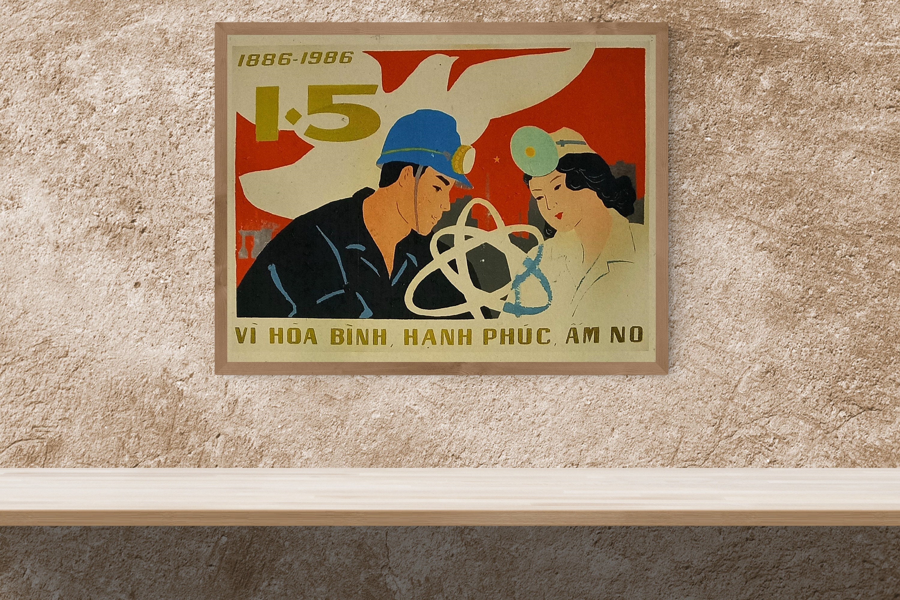 Vintage Vietnam War Poster Propaganda 100 Year Anniversary Peace ...