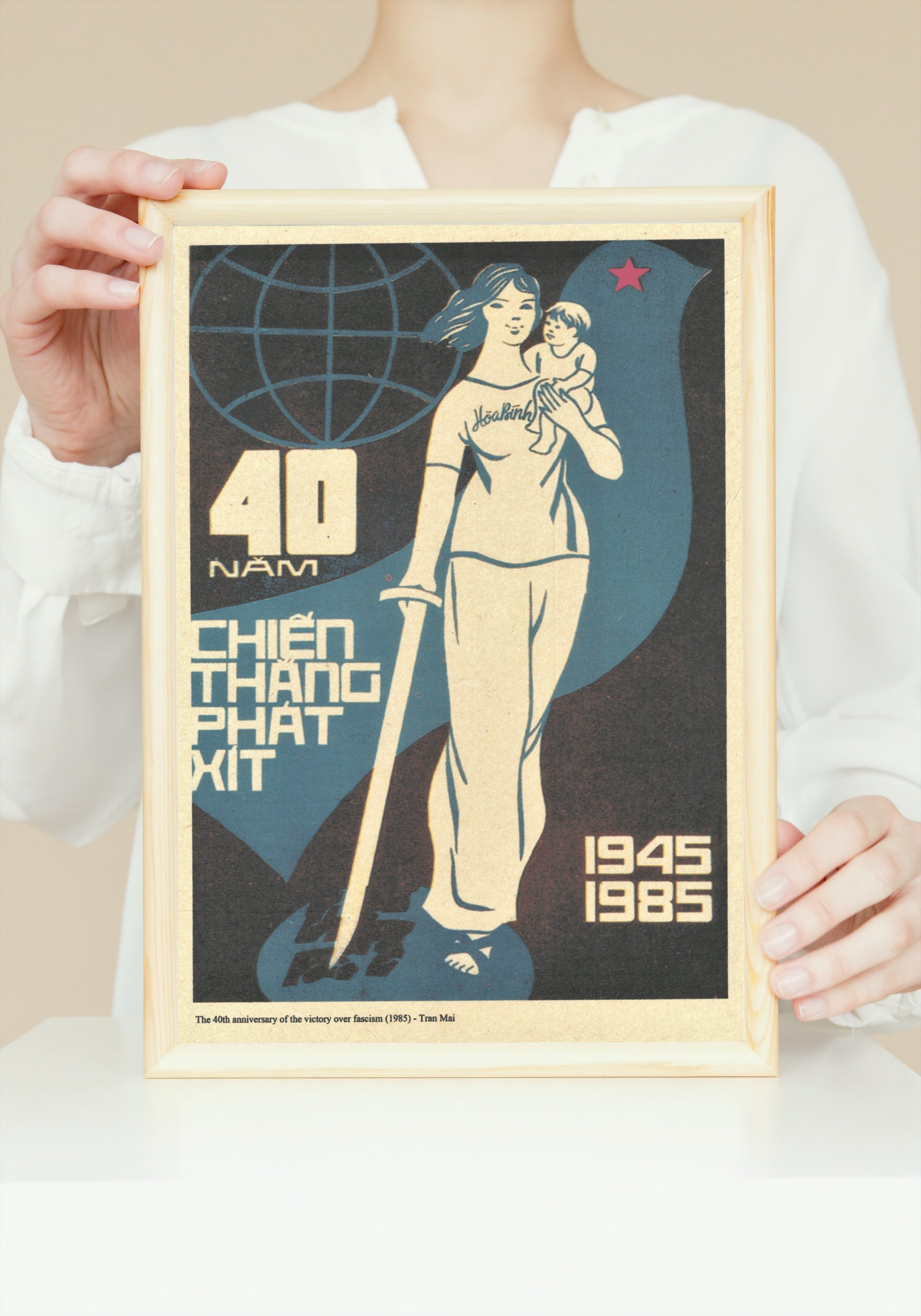 Vintage Vietnam War Propaganda Poster World War 2 the 40th Anniversary ...