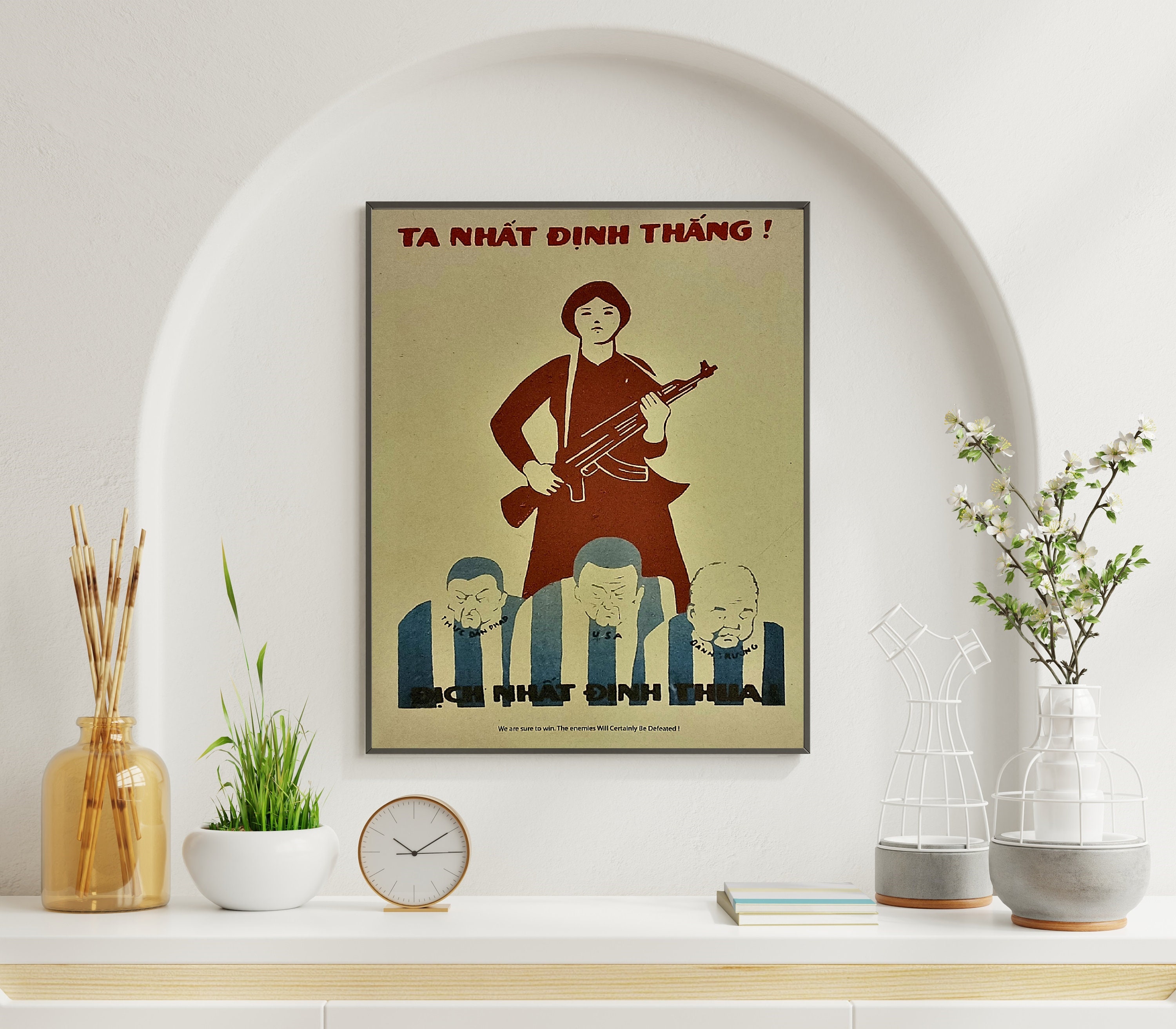 Vietnam Poster War Propaganda - We Are Determined to Win the American ...