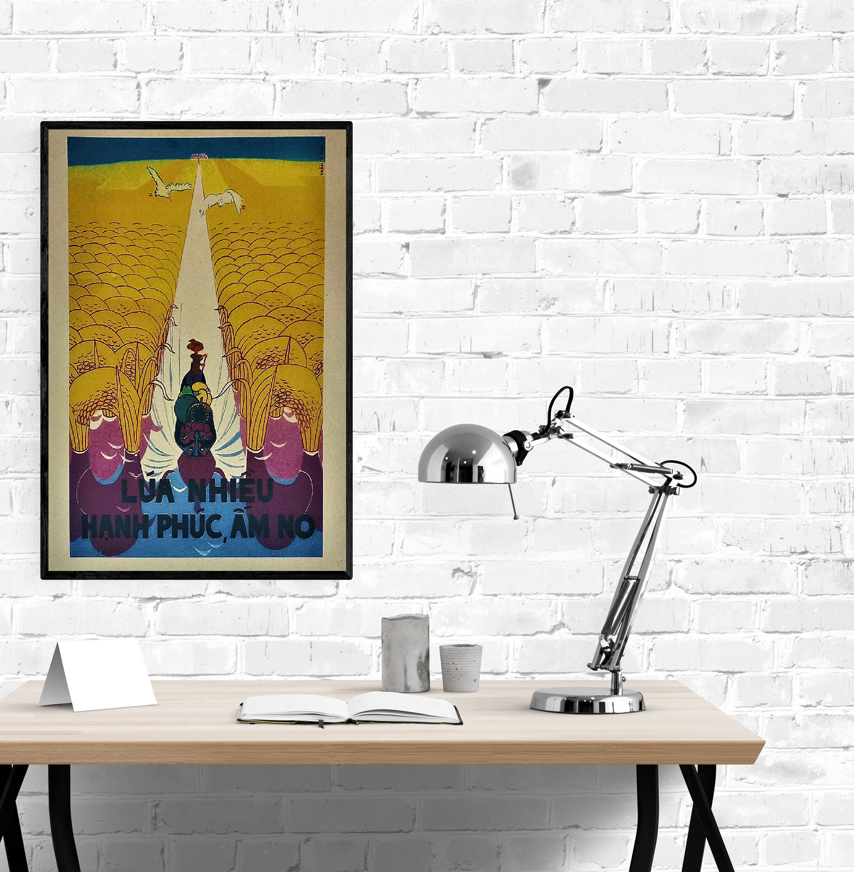 Vietnam Poster Propaganda - Grow and Eat Lots of Rice for a Happier and ...