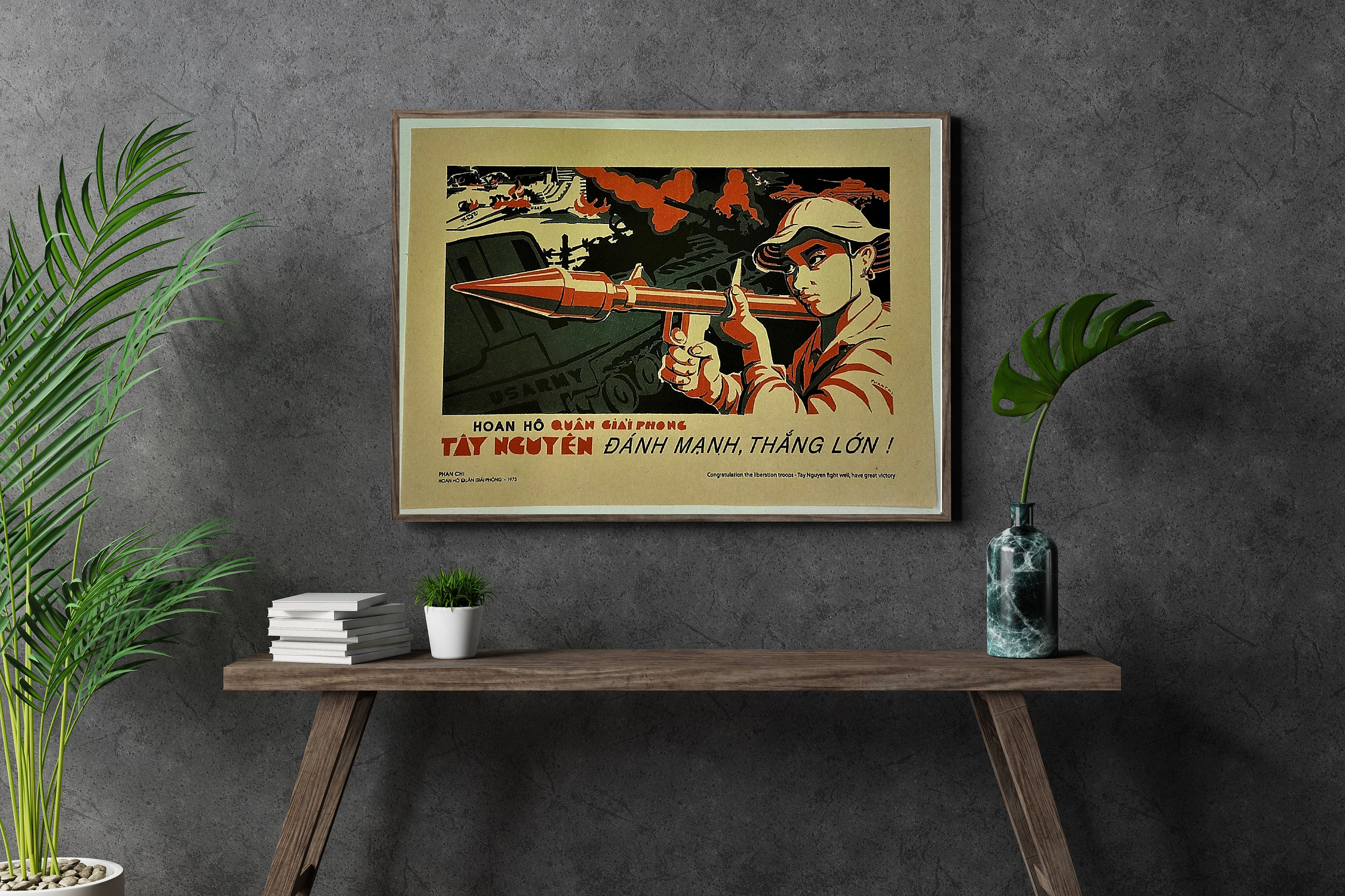 Vintage Vietnam War Poster Congratulations to the Liberation Troops ...