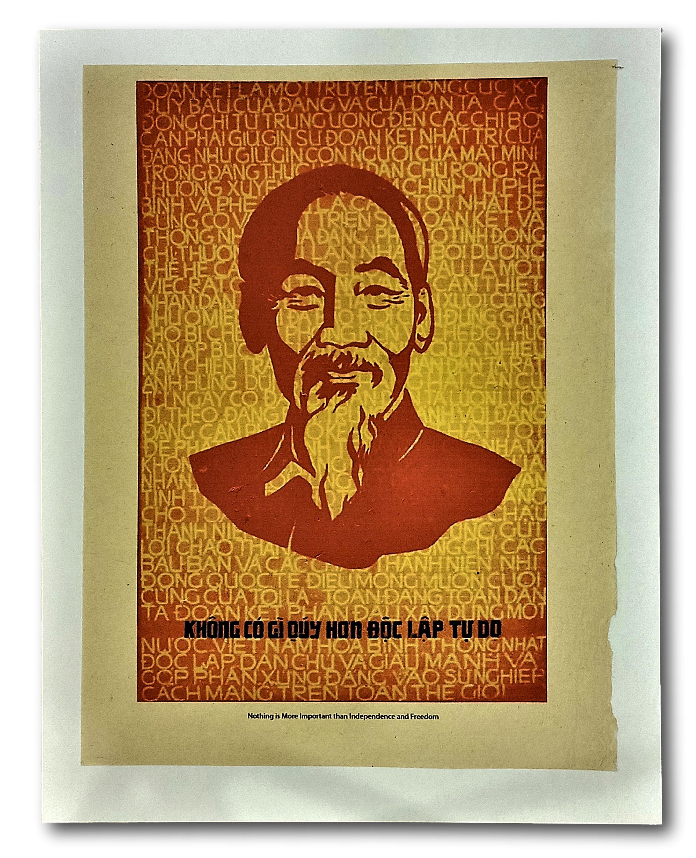 Vietnam Poster War Propaganda - President Ho Chi Minh - Nothing is More ...