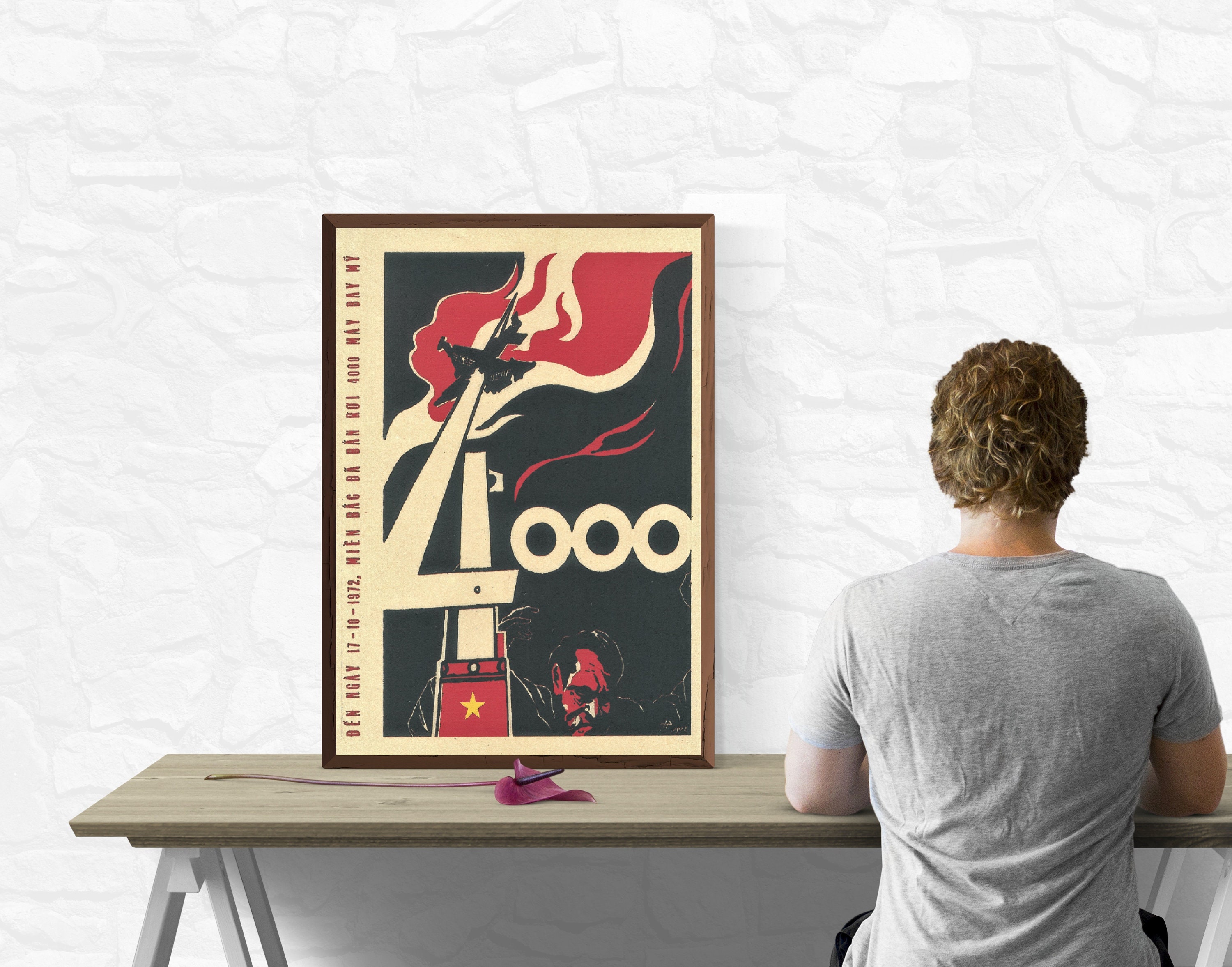 Old Rice Paper Vietnam War Poster Propaganda Commemorating - Etsy